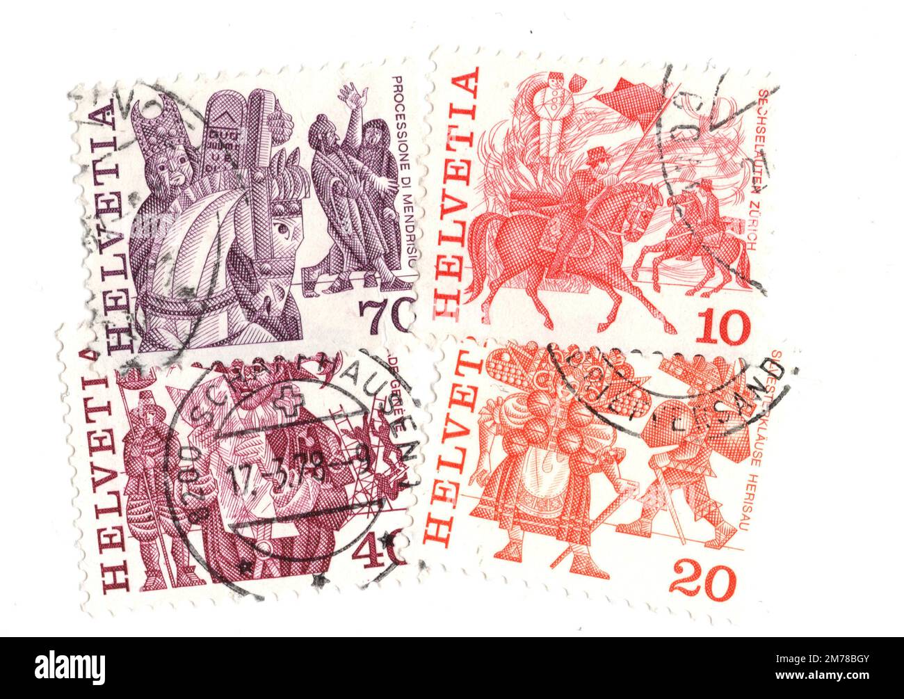 Postage stamp stamps switzerland hi-res stock photography and images ...