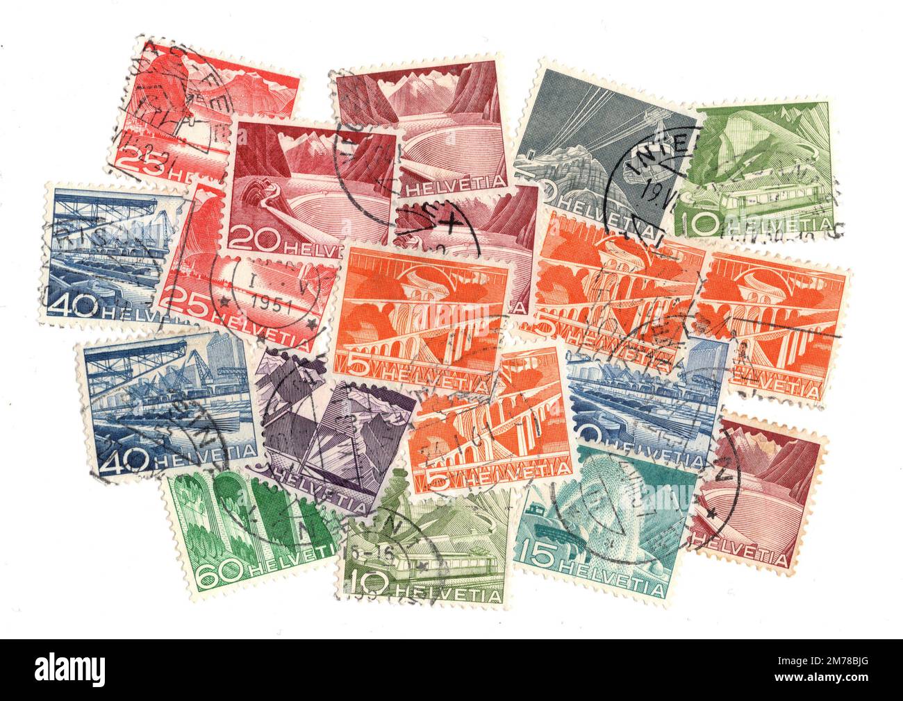 Postage stamp stamps switzerland hi-res stock photography and images ...