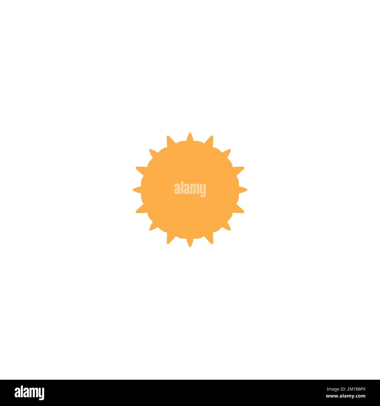 Sun icon. Simple style summer travel big sale poster background symbol ...