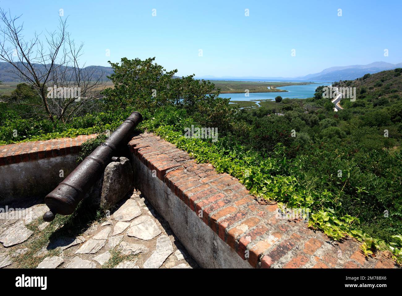 Ruins of the City walls, ancient Butrint building, UNESCO World ...