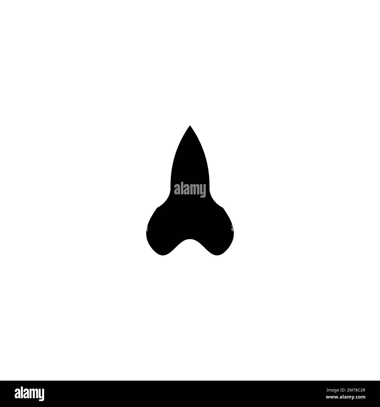 Rocket icon. Simple style space science poster background symbol. brand ...