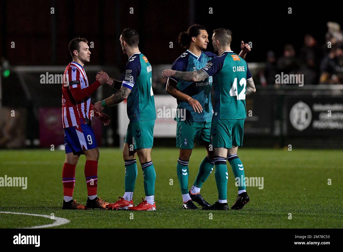 Oldham Athletic Association Football Club players celebrate at the ...