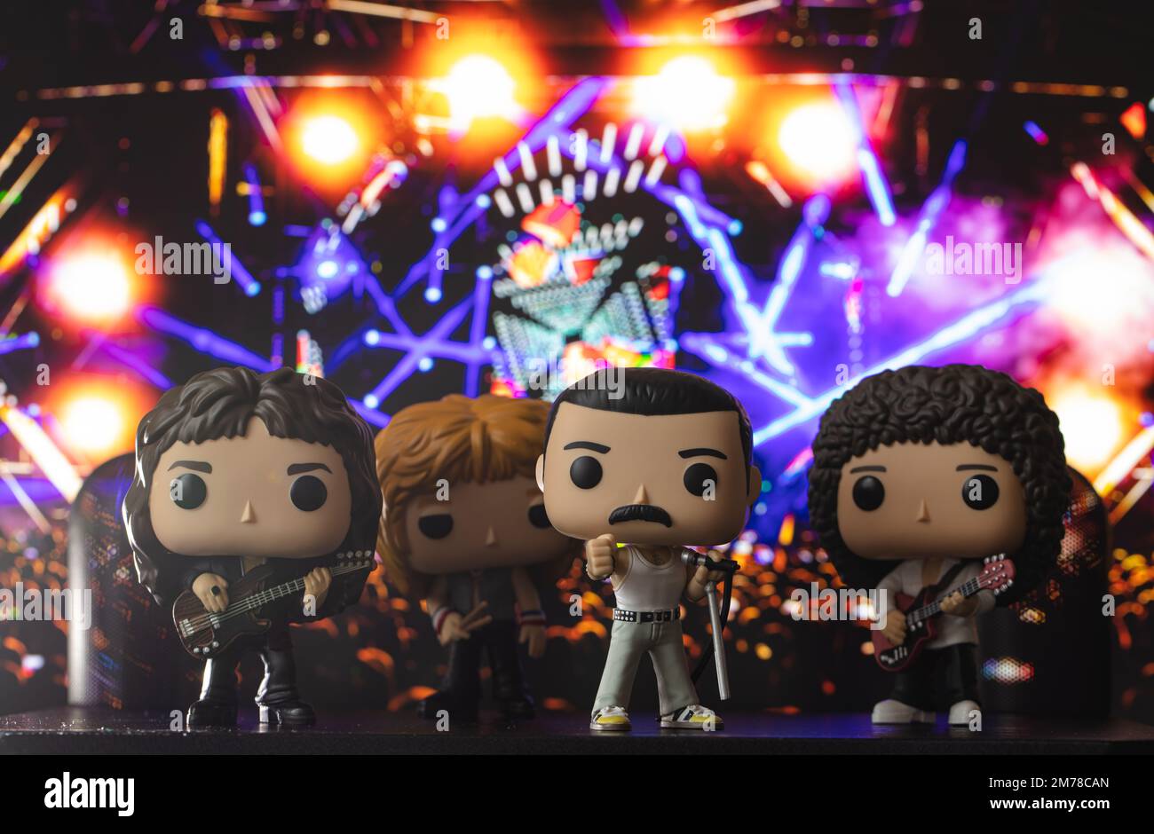 Washington, U.S. - December 29, 2022: Funko POP vinyl figures of Queen ...