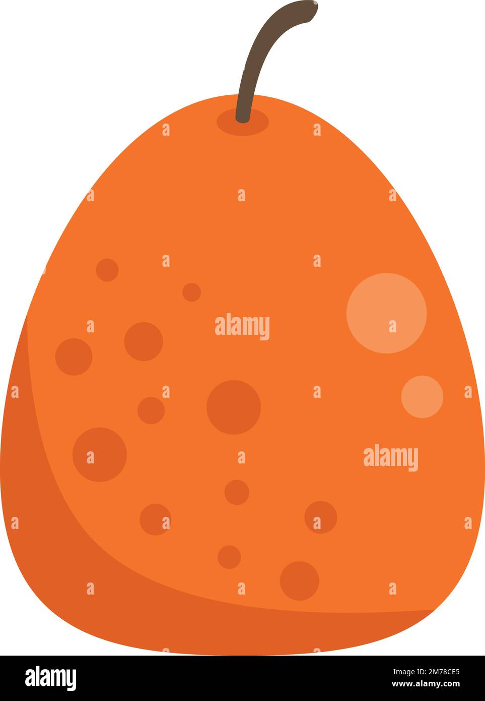 Eco fruit icon flat vector. Organic farm. Farming food isolated Stock ...