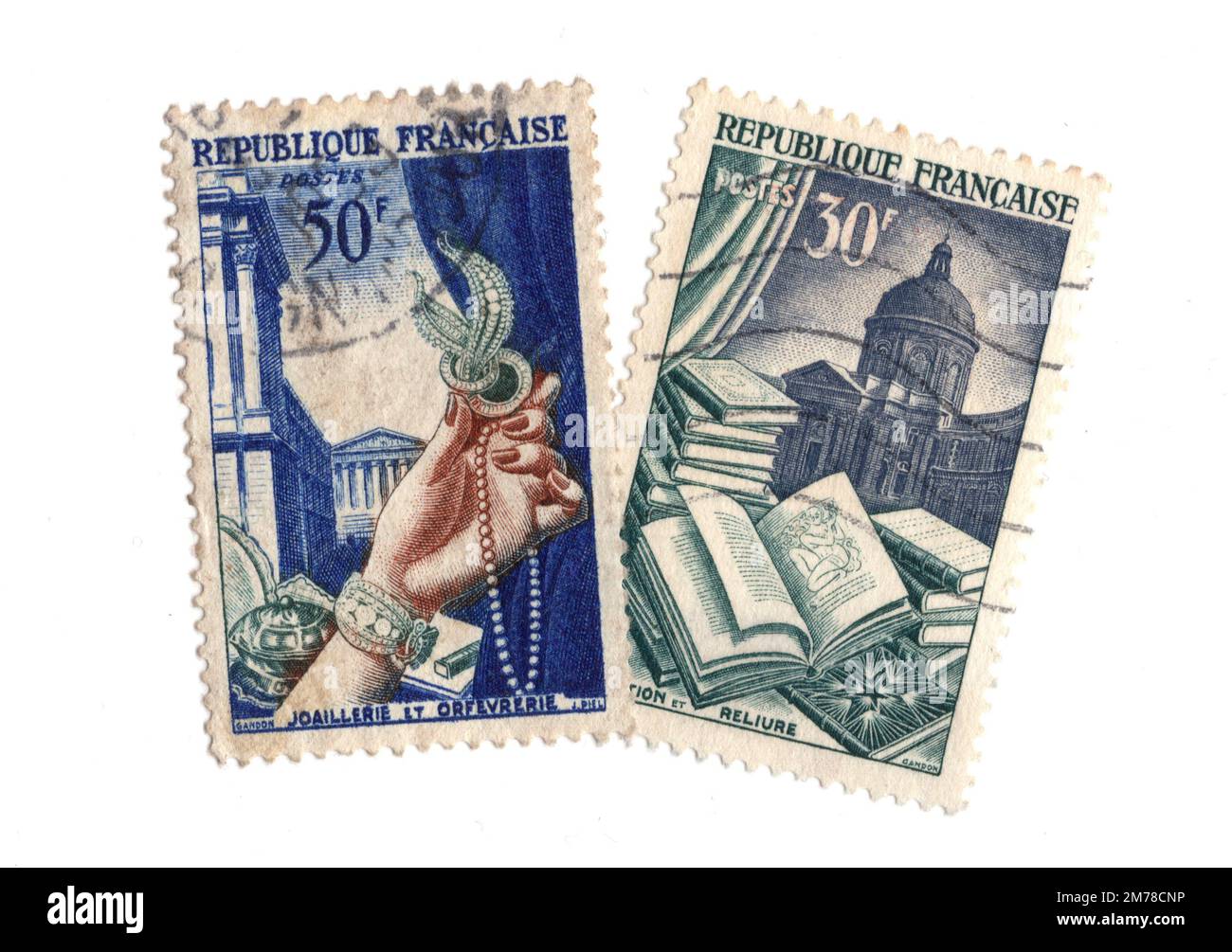 Postage stamp france hi-res stock photography and images - Alamy