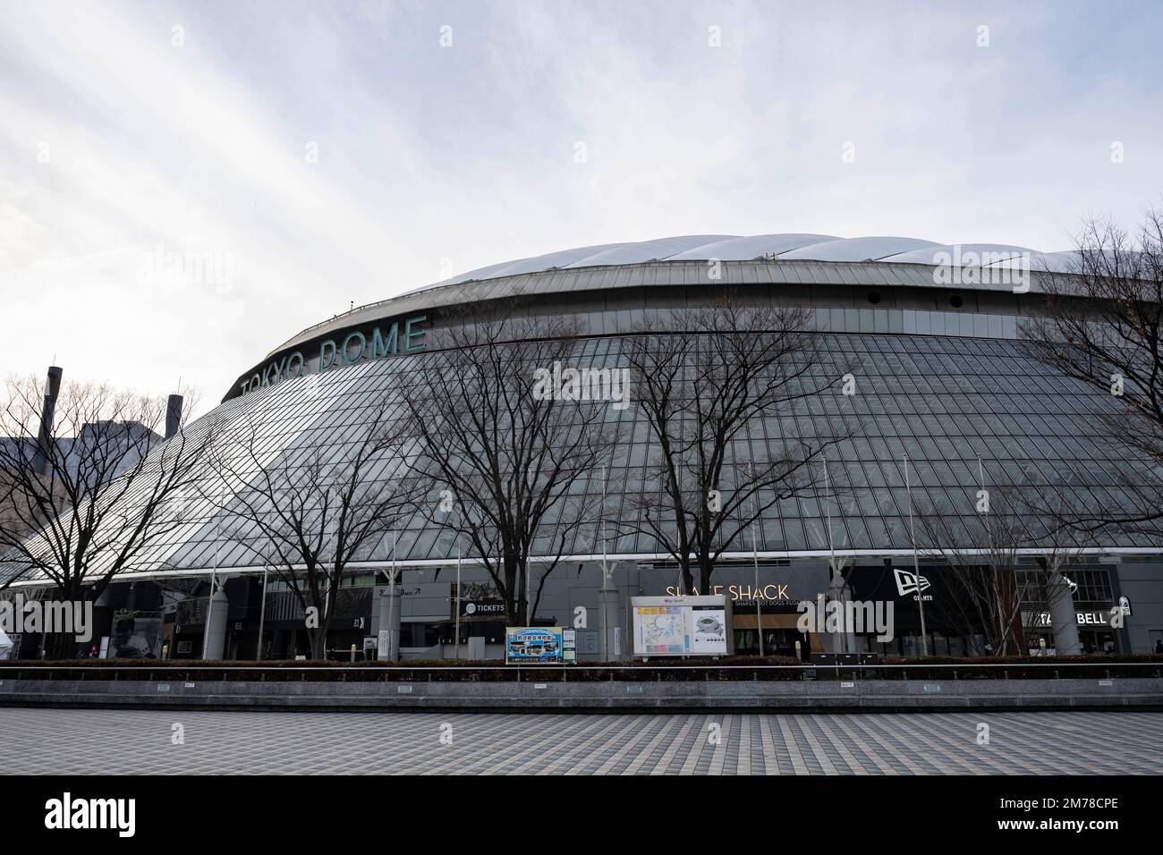 Tokyo, Japan. 6th Jan, 2023. The Tokyo Dome on an off-season day.The ...