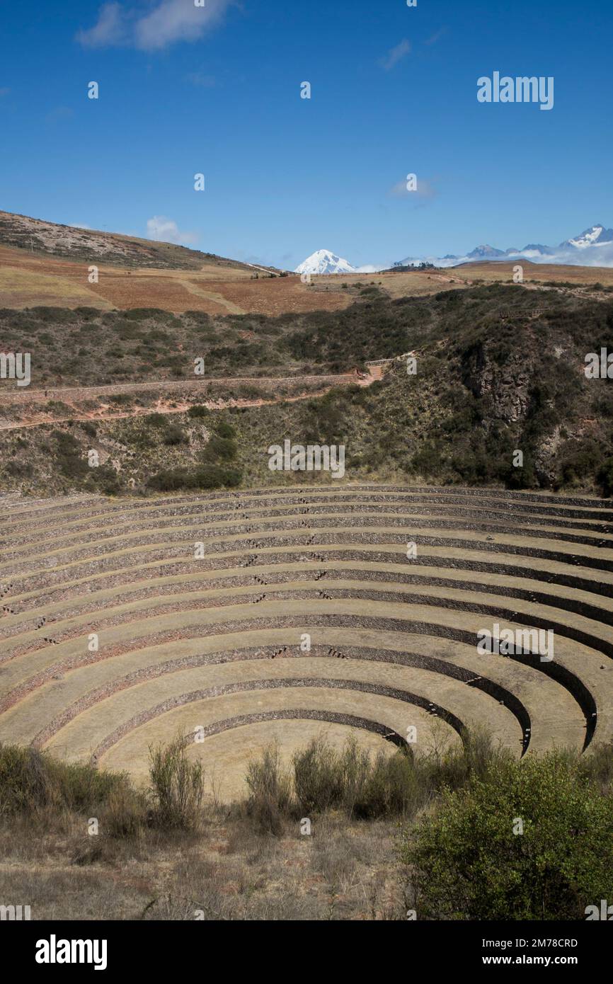 Agricultural terraces in the Sacred Valley. Moray in Cusco, Sacred ...