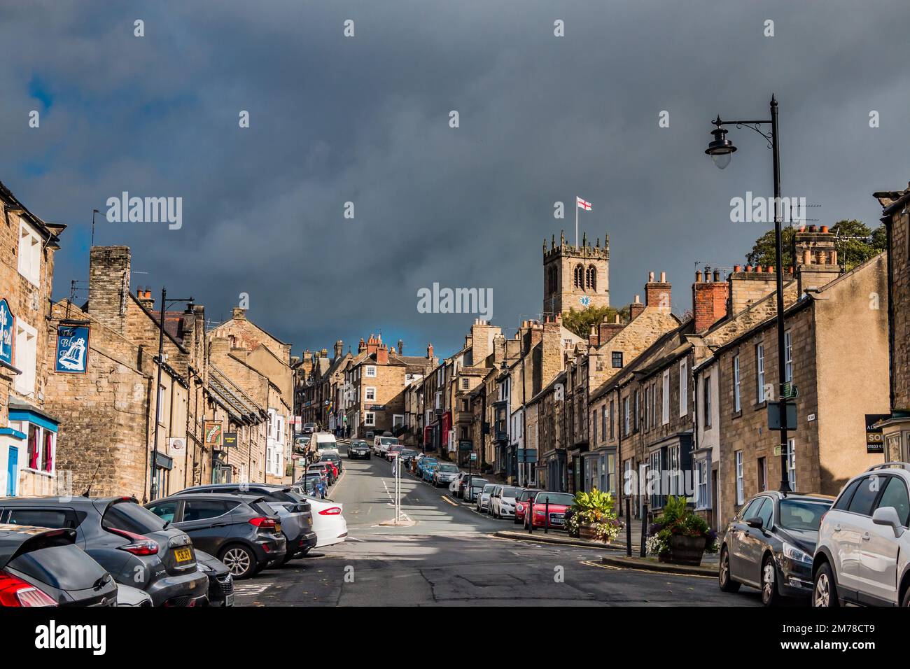 The Bank, Barnard Castle, Teesdale Stock Photo - Alamy