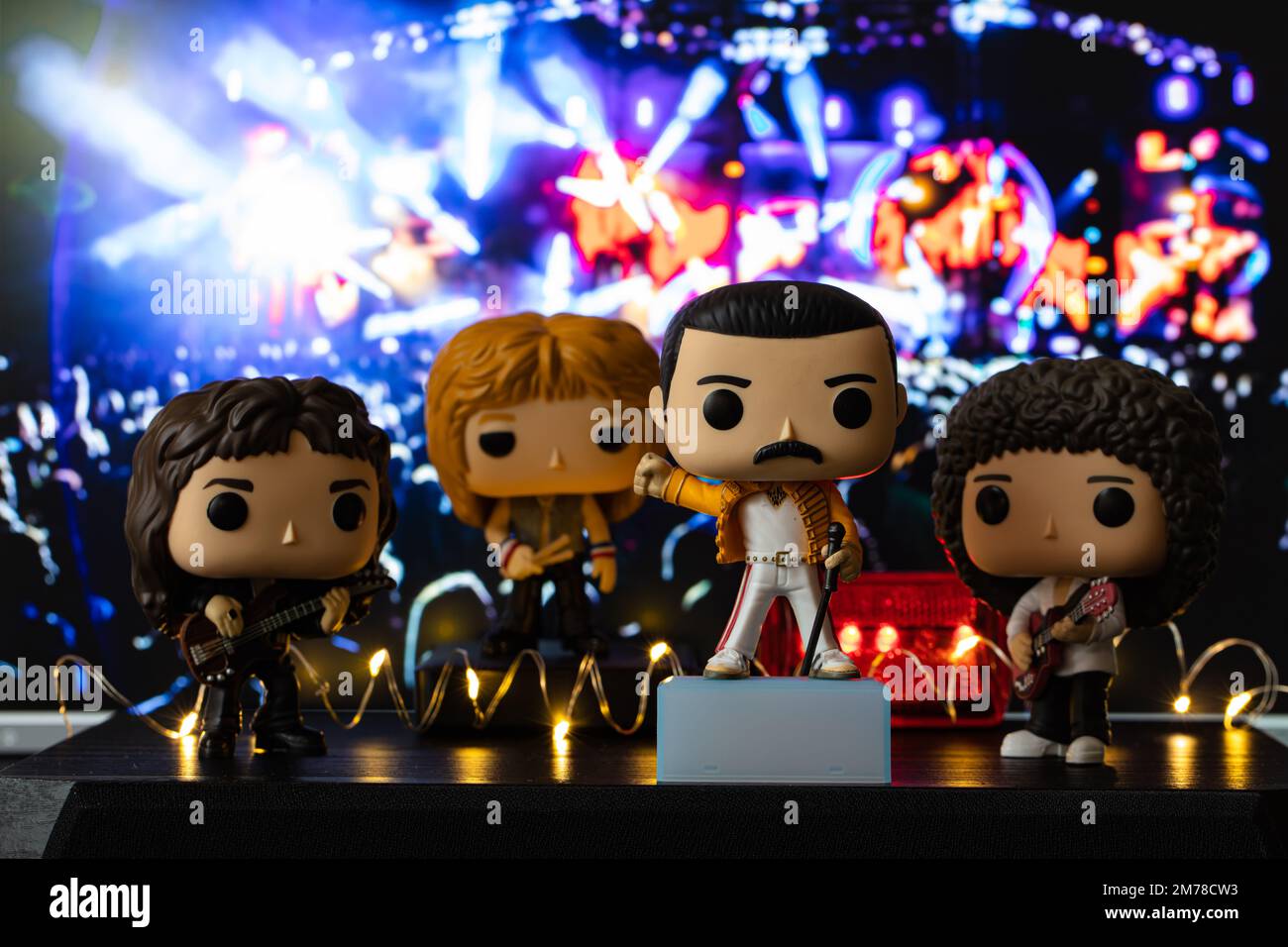 Washington, U.S. - December 29, 2022: Funko POP vinyl figures of Queen ...