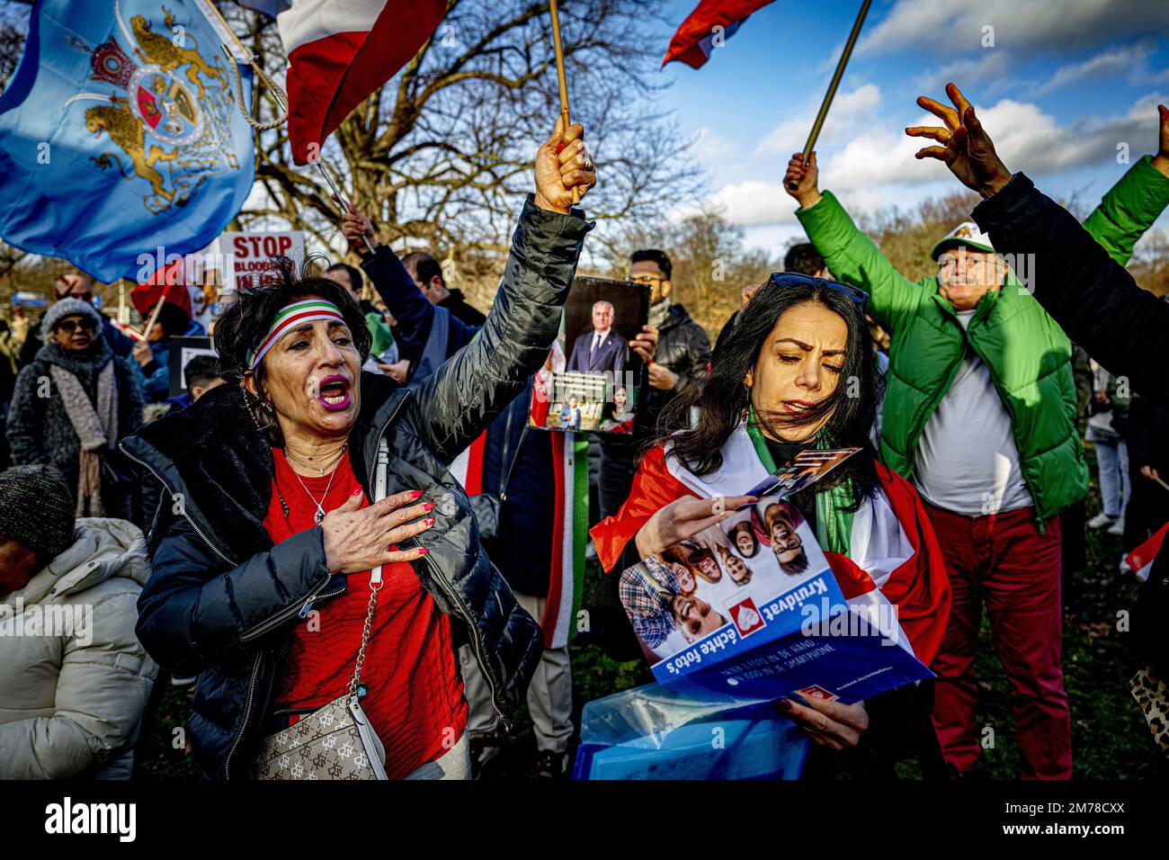 THE HAGUE - At the Koekamp the Iranians commemorate the downing of ...