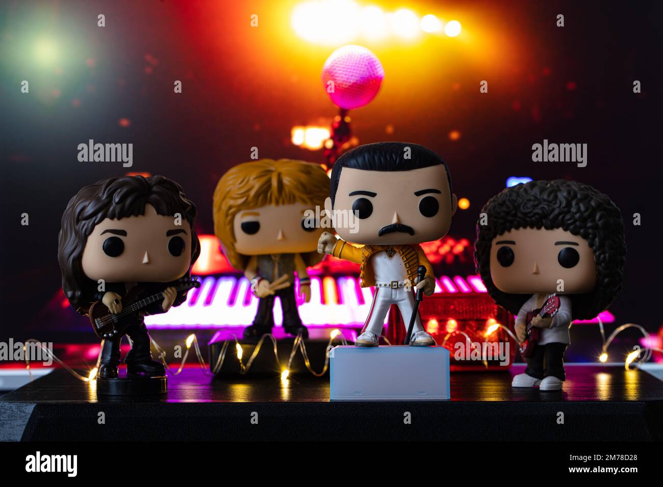 Washington, U.S. - December 29, 2022: Funko POP vinyl figures of Queen ...