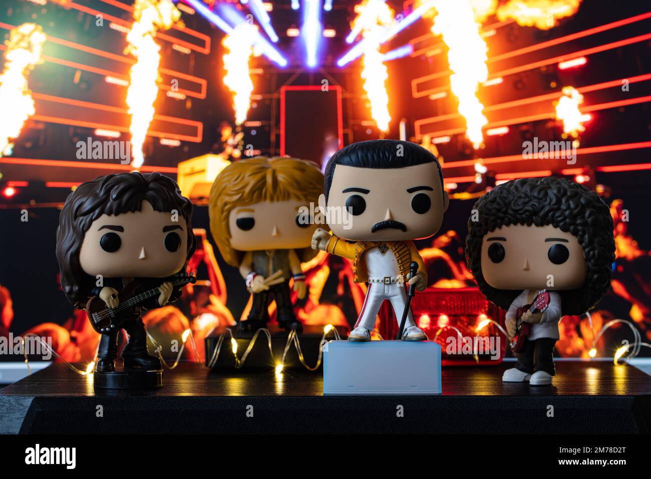 Washington, U.S. - December 29, 2022: Funko POP vinyl figures of Queen ...