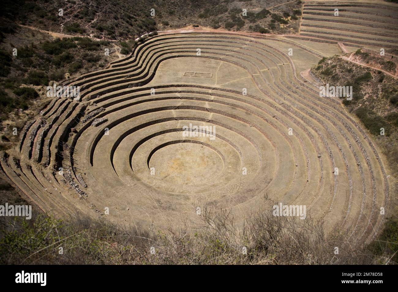 Agricultural terraces in the Sacred Valley. Moray in Cusco, Sacred ...