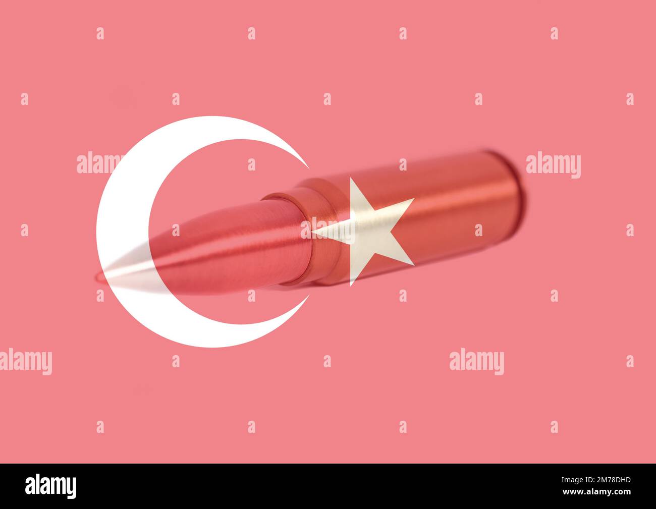 Bullet with Turkey flag. Concept of Criminal,crime,corruption and war ...
