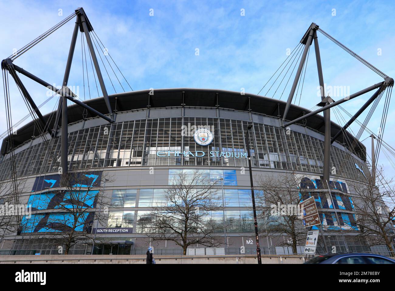 Exterior view of the Etihad Stadium ahead of the Emirates FA Cup Third ...
