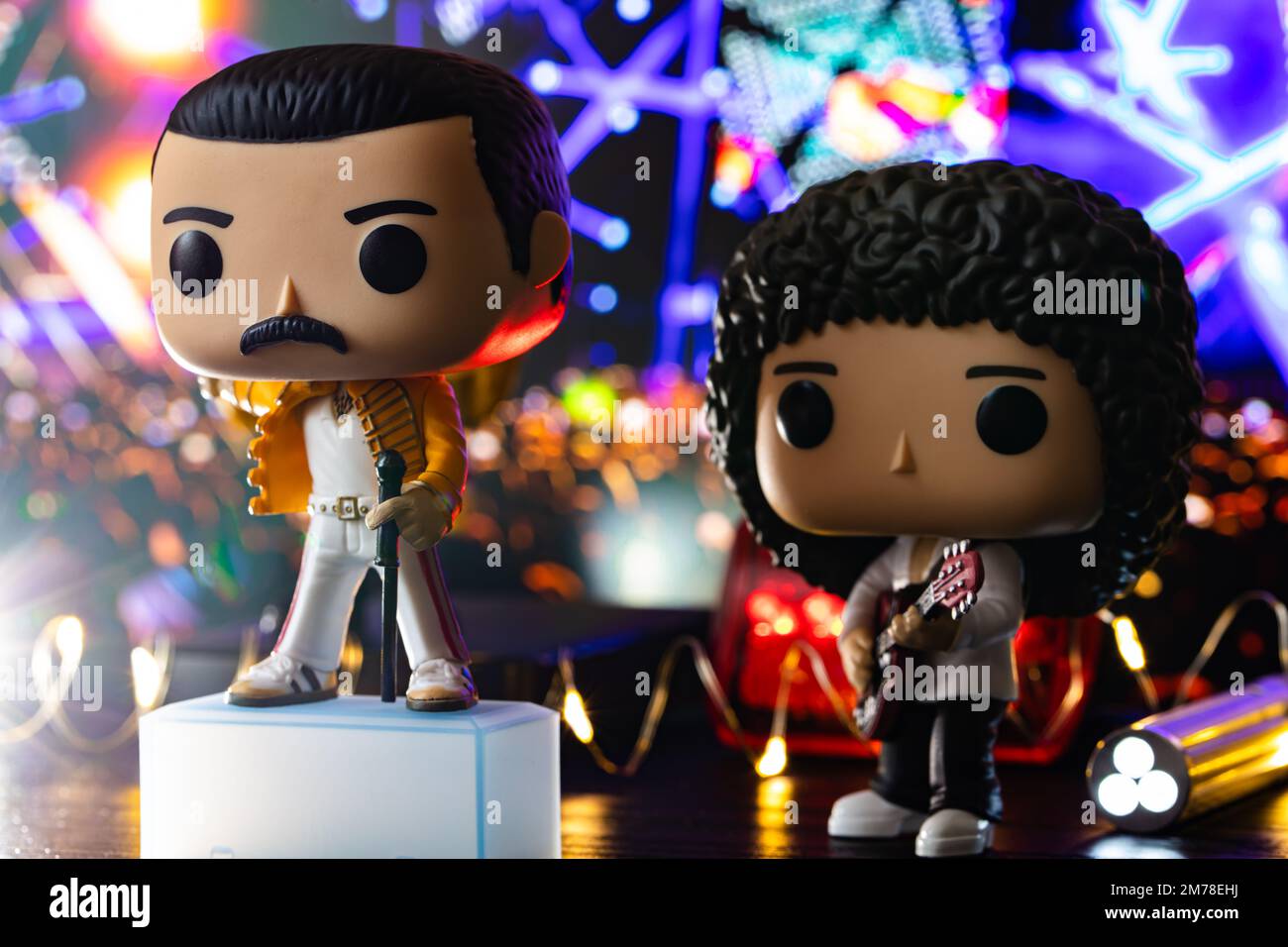 Washington, U.S. - December 29, 2022: Funko POP vinyl figures of Queen ...