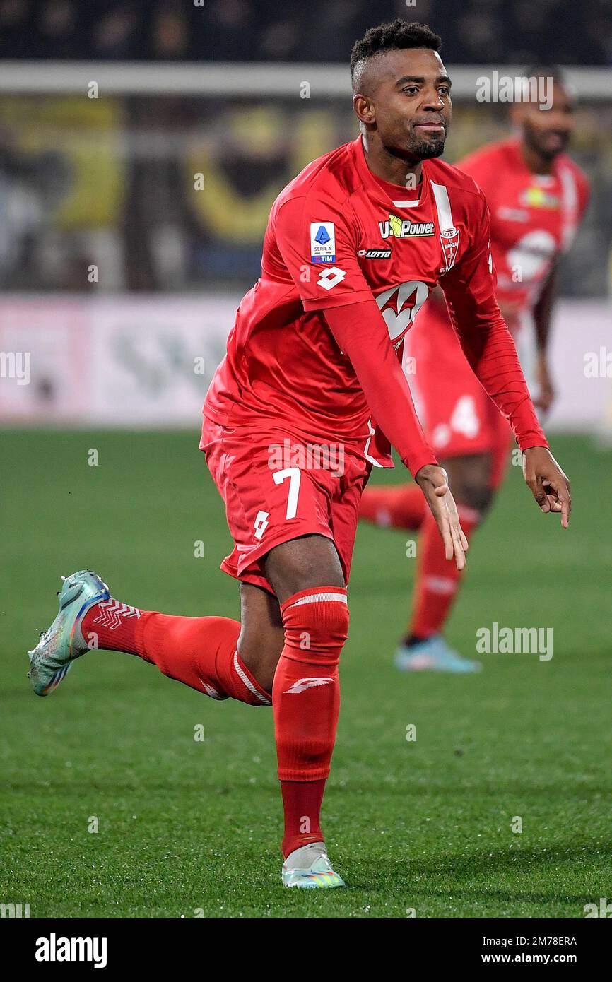 Jose Machin of AC Monza in action during the Serie A football match ...