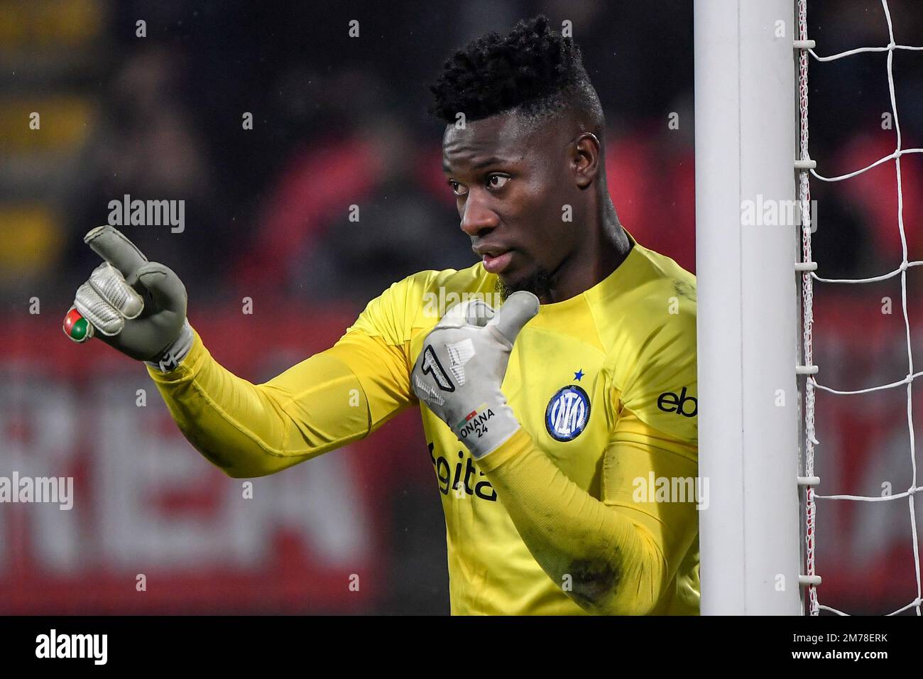 Andre Onana of FC Internazionale reacts during the Serie A football ...