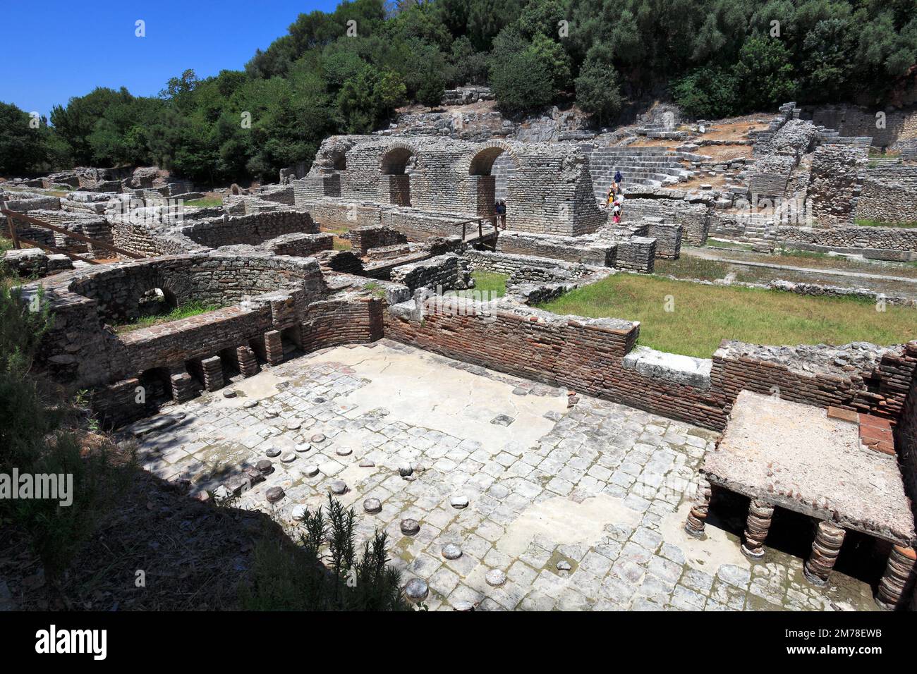 Ruins of the Roman Colony buildings, ancient Butrint, UNESCO World ...