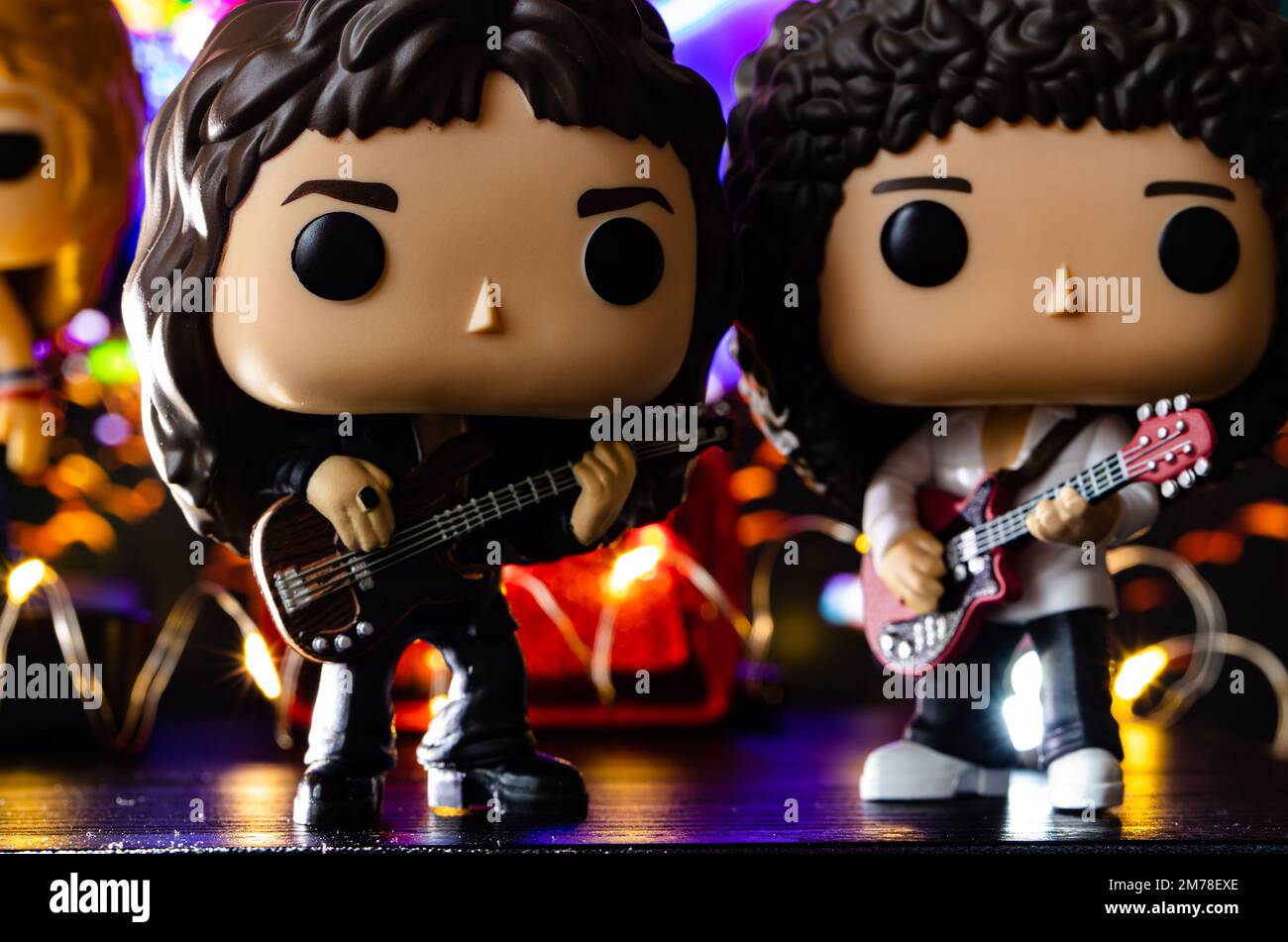 Washington, U.S. - December 29, 2022: Funko POP vinyl figures of Queen ...