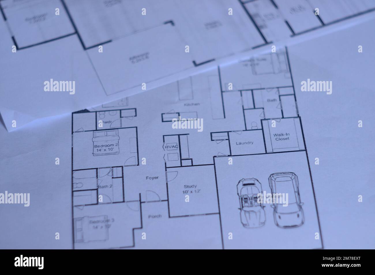 Home designer. Furniture elements. Floor plan in top view. Detailed ...
