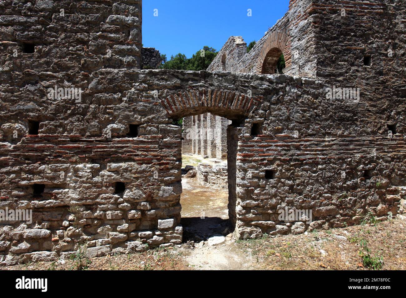 Ruins of the Great Basillica, ancient Butrint, UNESCO World Heritage ...