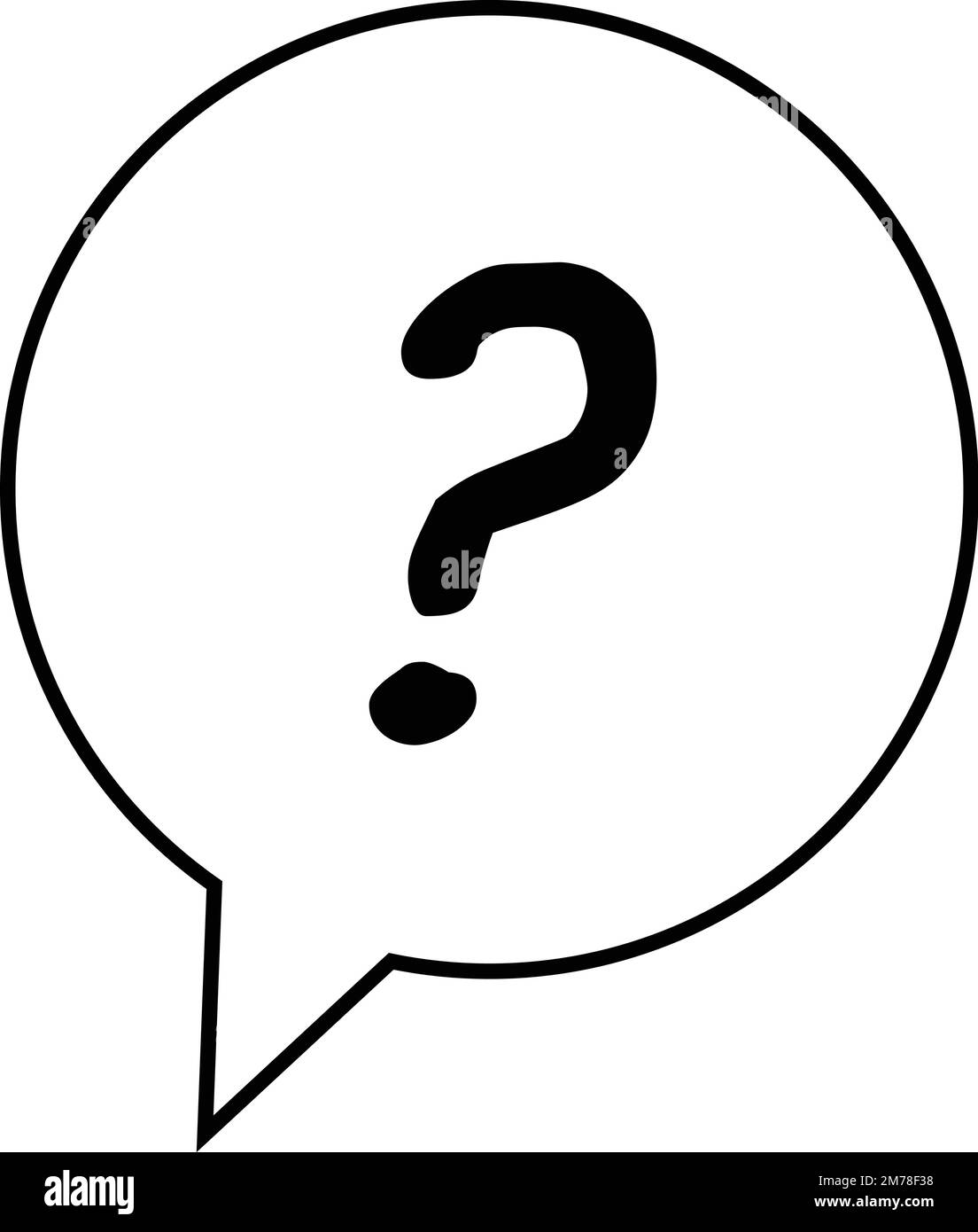 Question Mark icon in bubble vector illustration Stock Vector Image ...