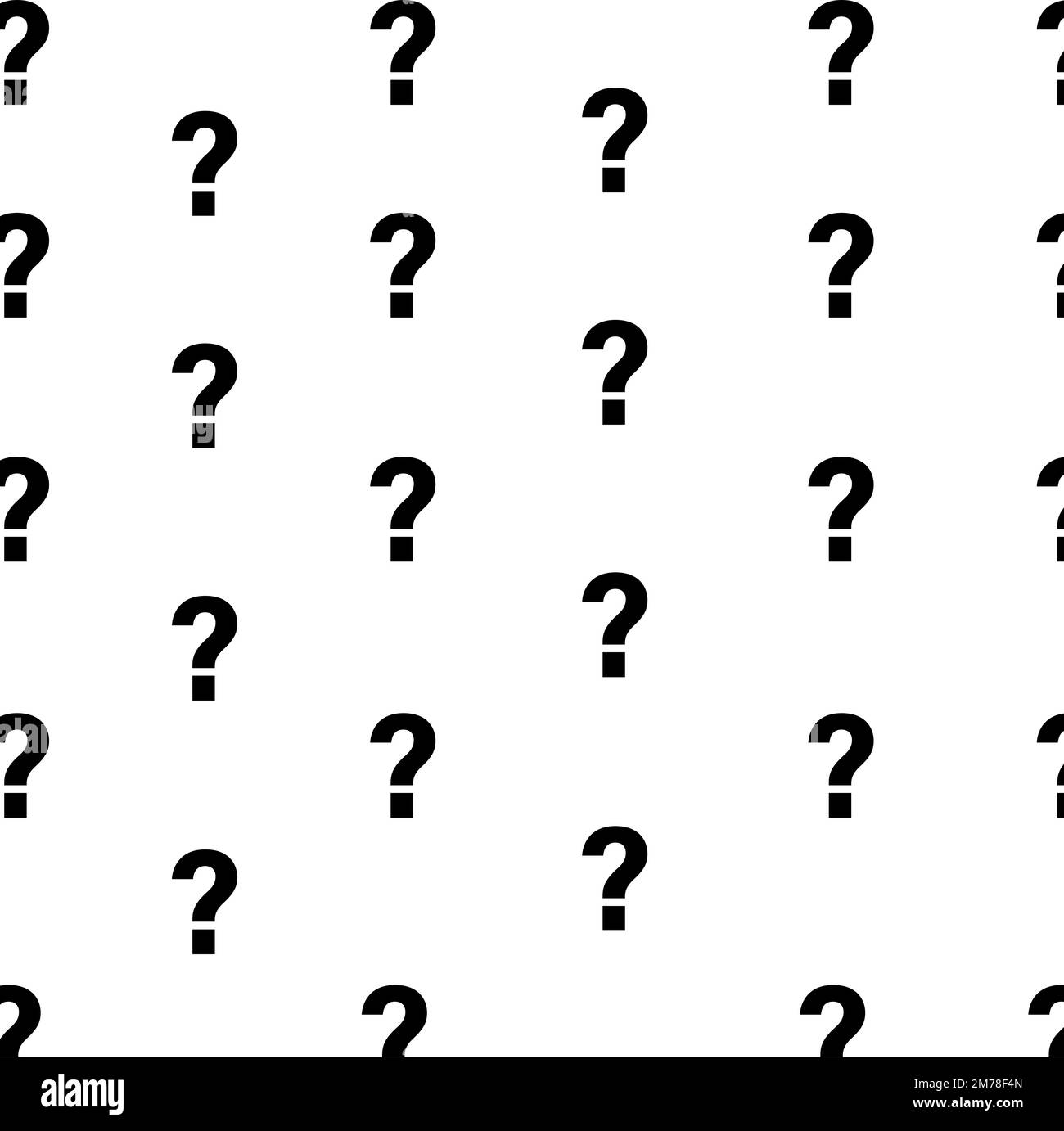 Question Mark seamless pattern, isolated on white background. Vector ...
