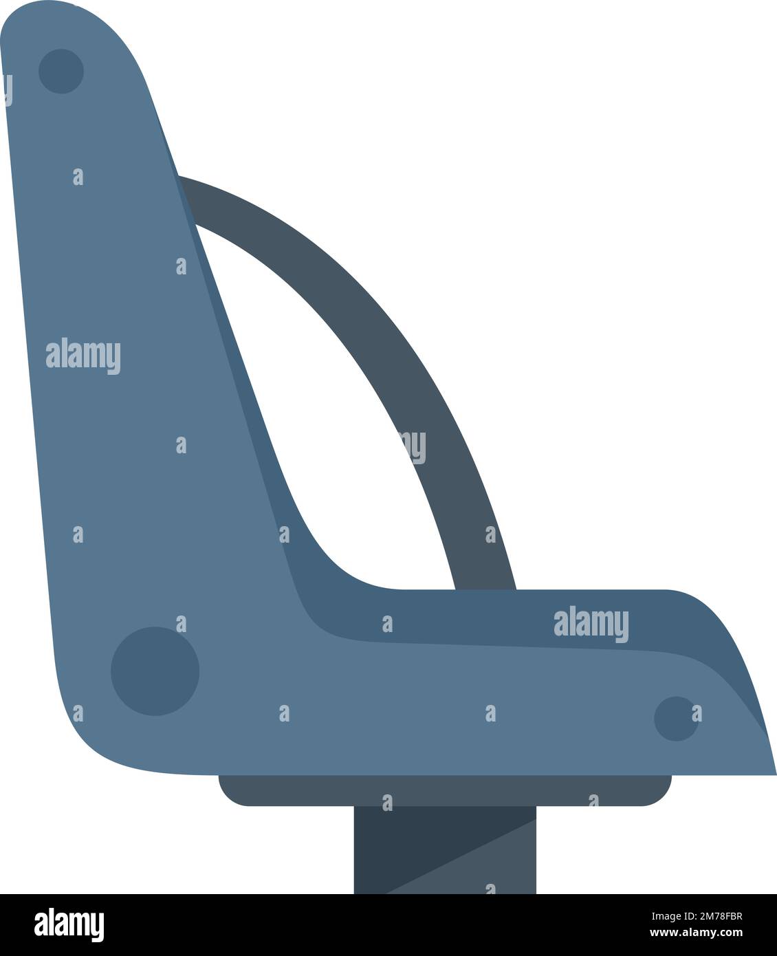 Child seat bike icon flat vector. Kid family. Trailer ride isolated ...