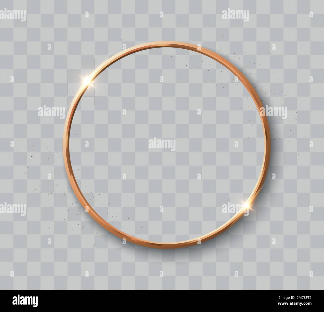Gold round frame hi-res stock photography and images - Alamy