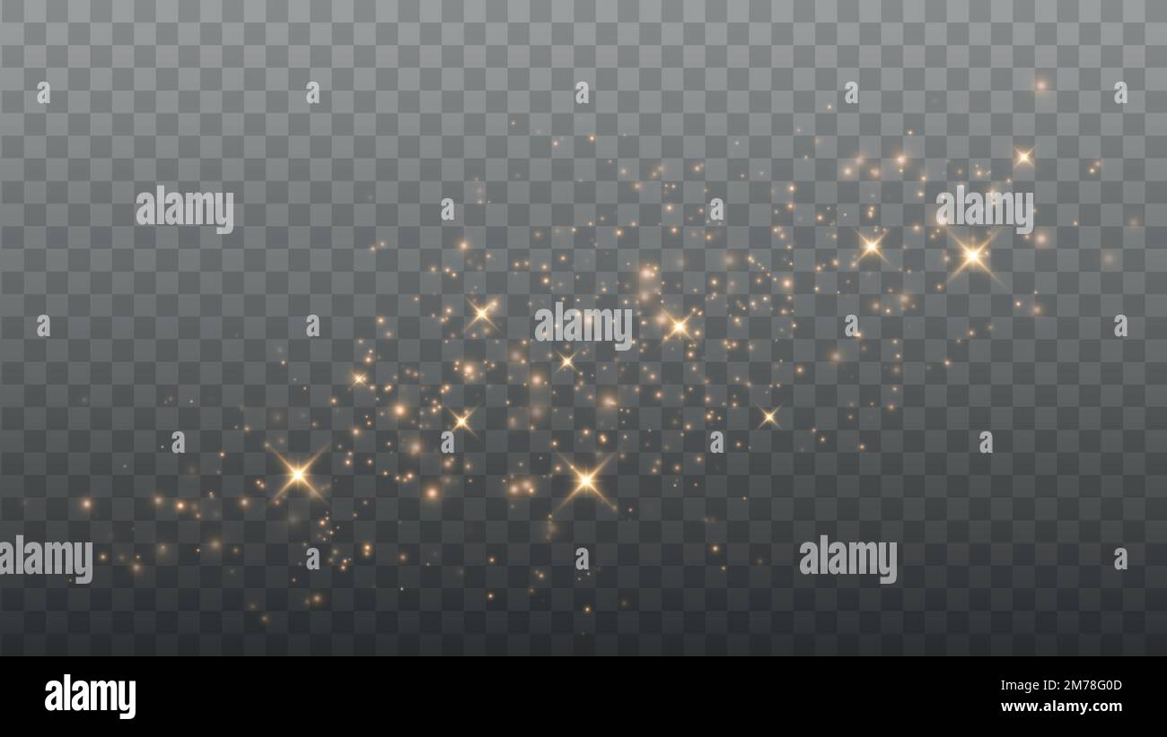 Gold magical light shining particles hi-res stock photography and ...
