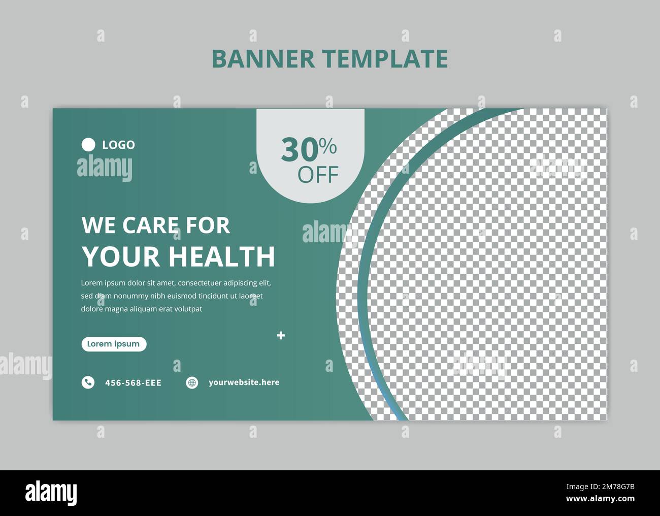 Hospital promotion template Stock Vector Images - Alamy