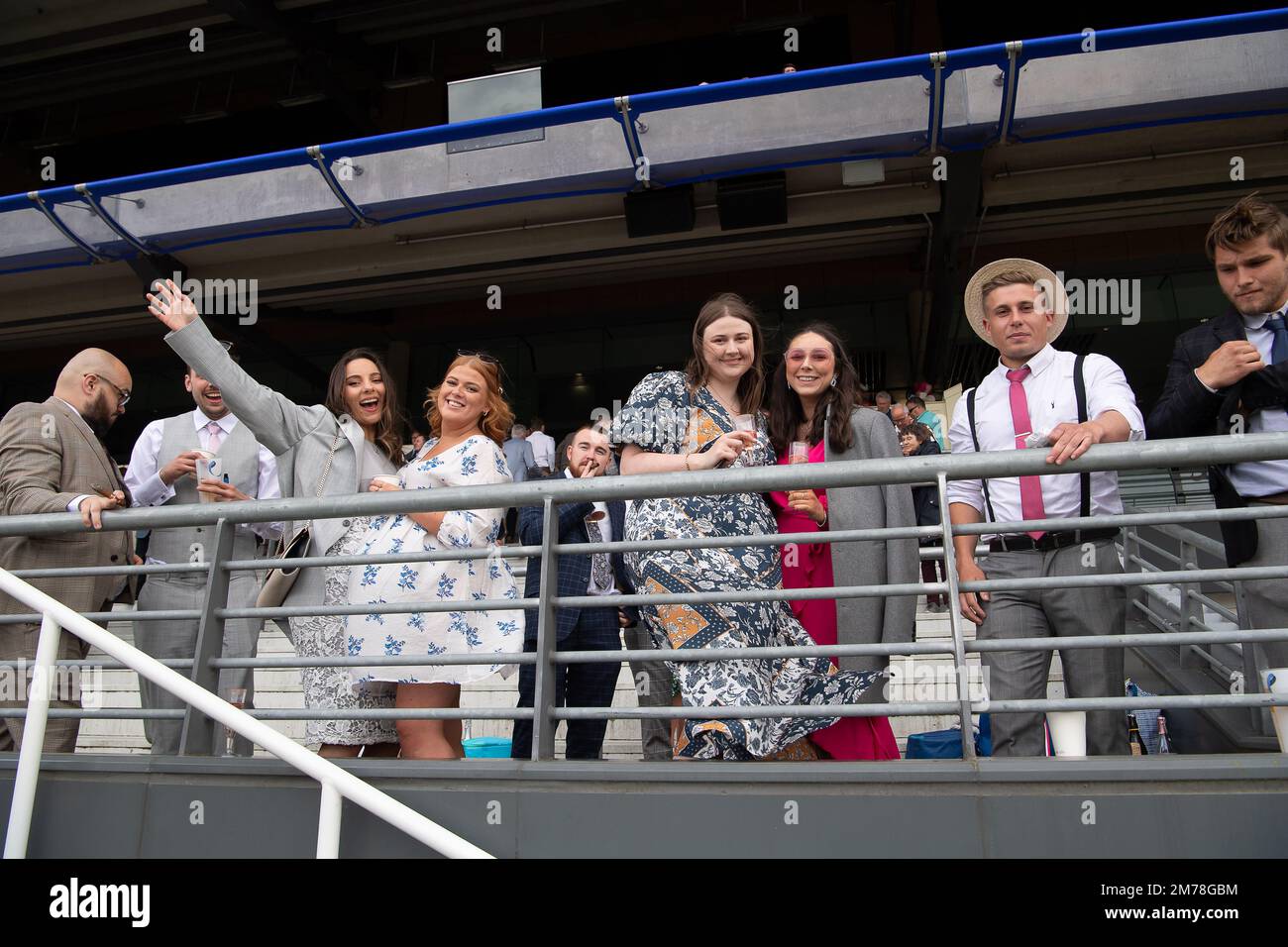 Ascot, Berkshire, UK. 7th May, 2022. Racegoers enjoying their day at ...