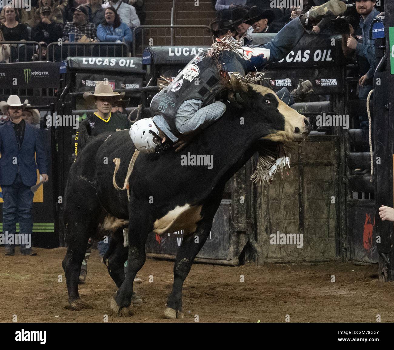 New York, New York, USA. 7th Jan, 2023. Professional bull rider TAYLOR ...