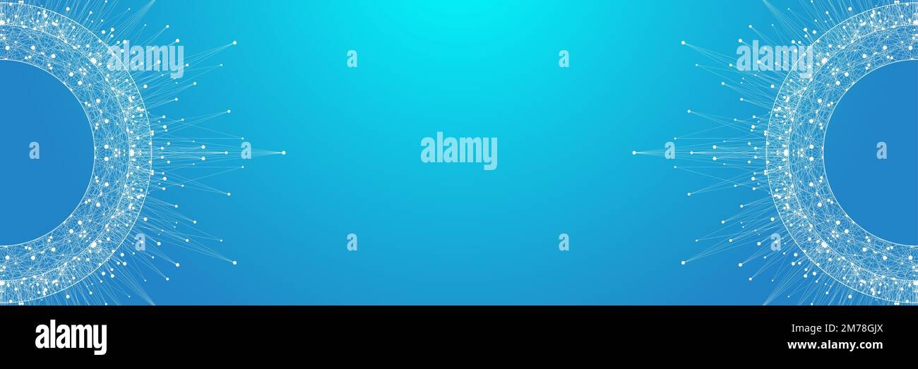 Quantum computing concept illustration. Deep learning artificial ...