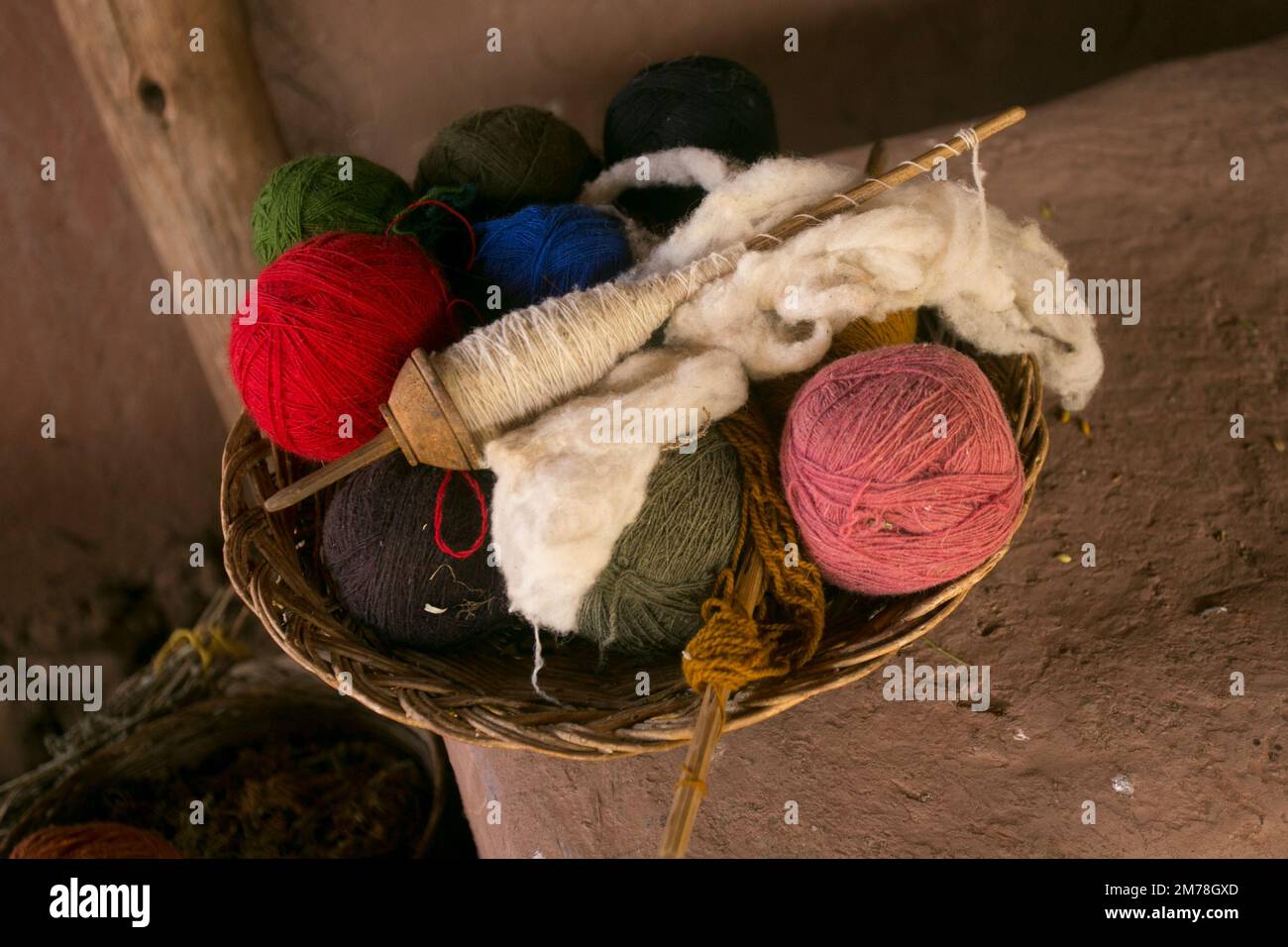 Material for the production of textile crafts in an indigenous ...