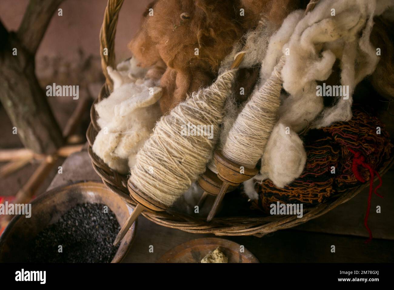 Material for the production of textile crafts in an indigenous ...