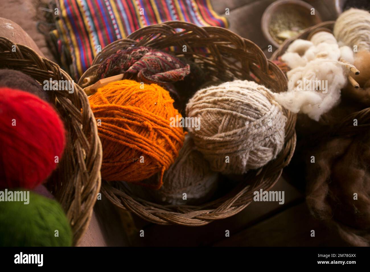Material for the production of textile crafts in an indigenous ...