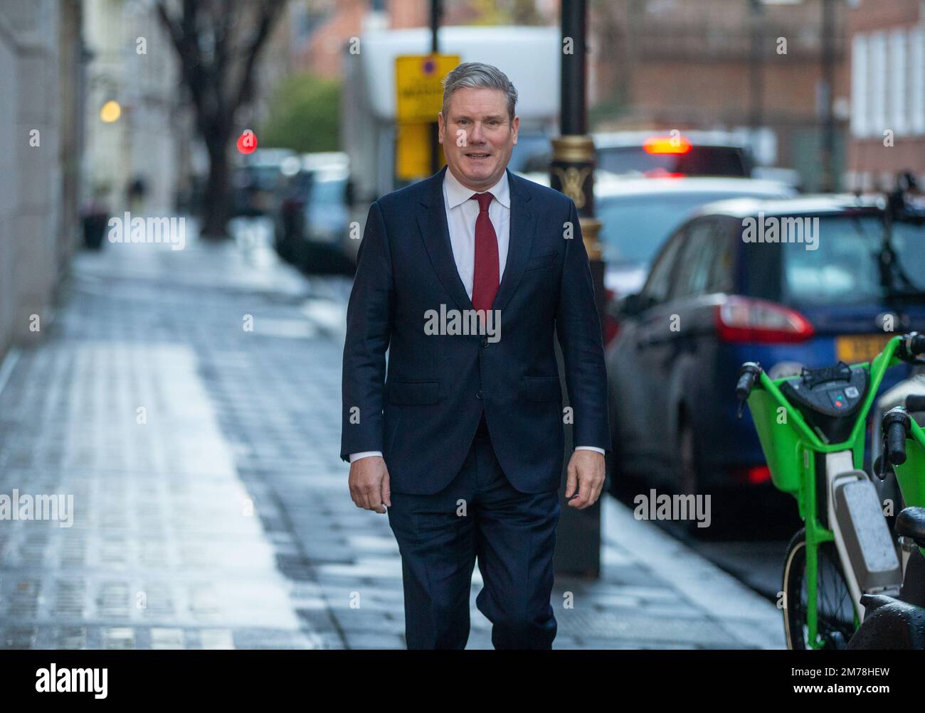 London, England, UK. 8th Jan, 2023. Labour Party leader KEIR STARMER is ...