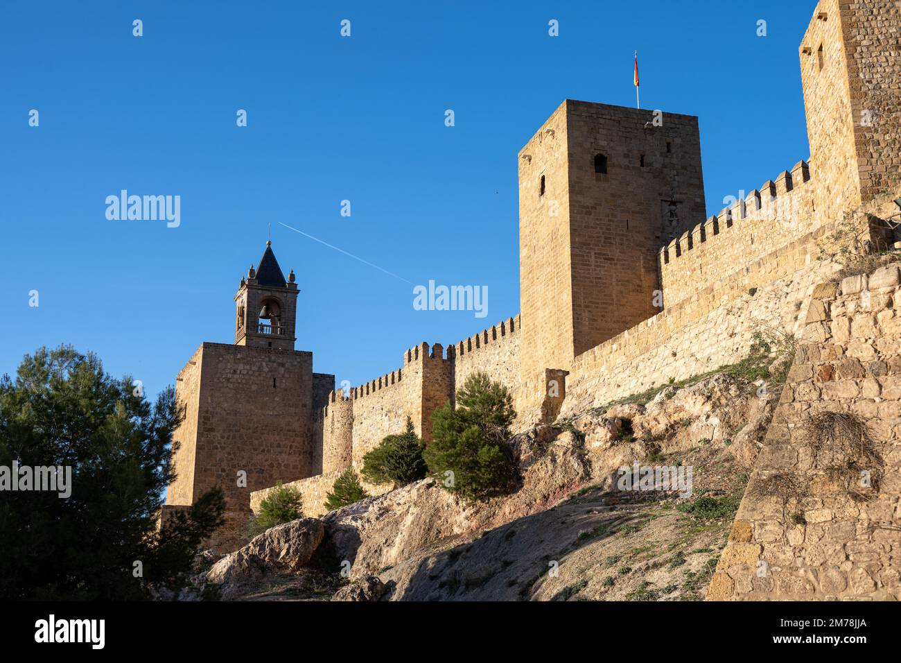 The Alcazaba of Antequera a Moorish fortress in southern Spain Stock ...
