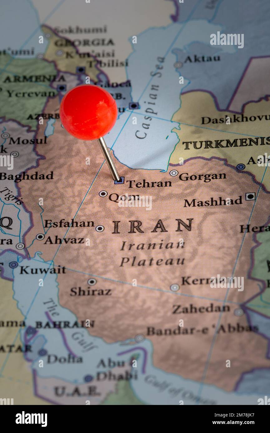 Tehran city map hi-res stock photography and images - Alamy