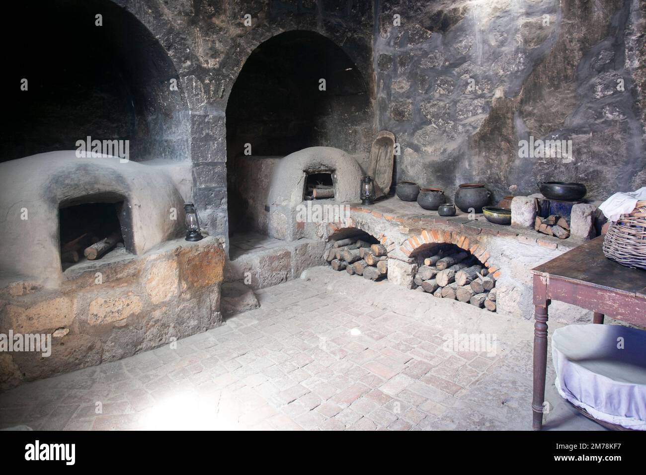 Old kitchens and utensils from the convent of Santa Catalina in ...