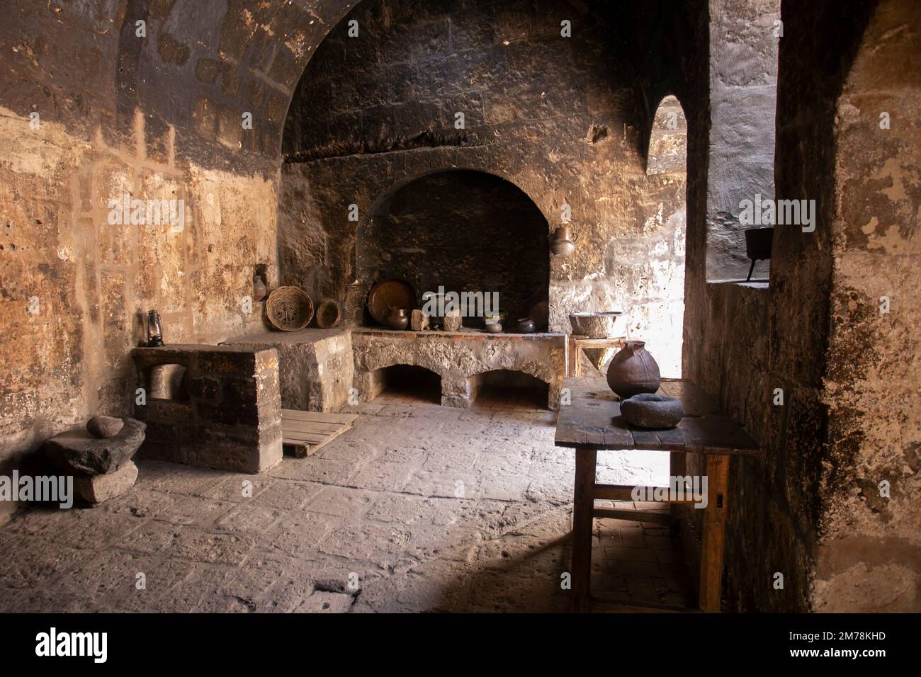 Old kitchens and utensils from the convent of Santa Catalina in ...