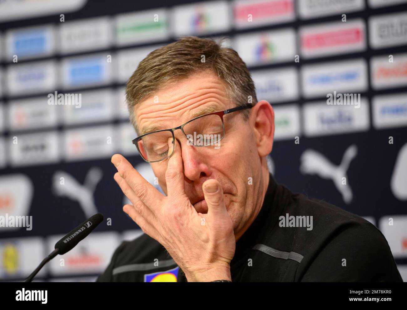 coach/ federal coach Alfred GISLASON (GER), gesture, gesture, at the PK ...