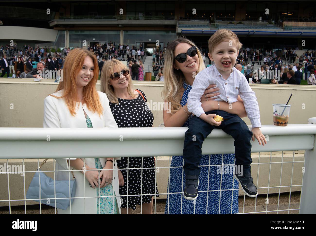 Ascot, Berkshire, UK. 7th May, 2022. Racegoers enjoying their day at ...