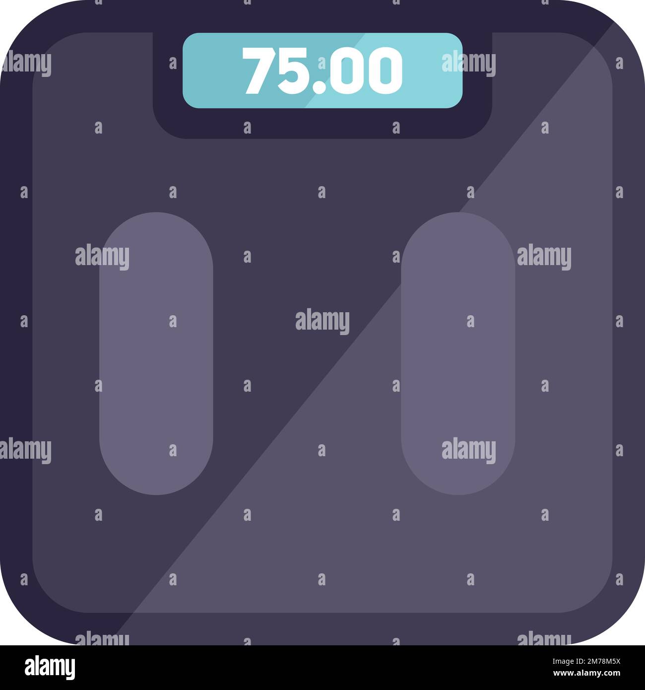 Sport scales icon flat vector. Exercise healthy. Person fit isolated ...