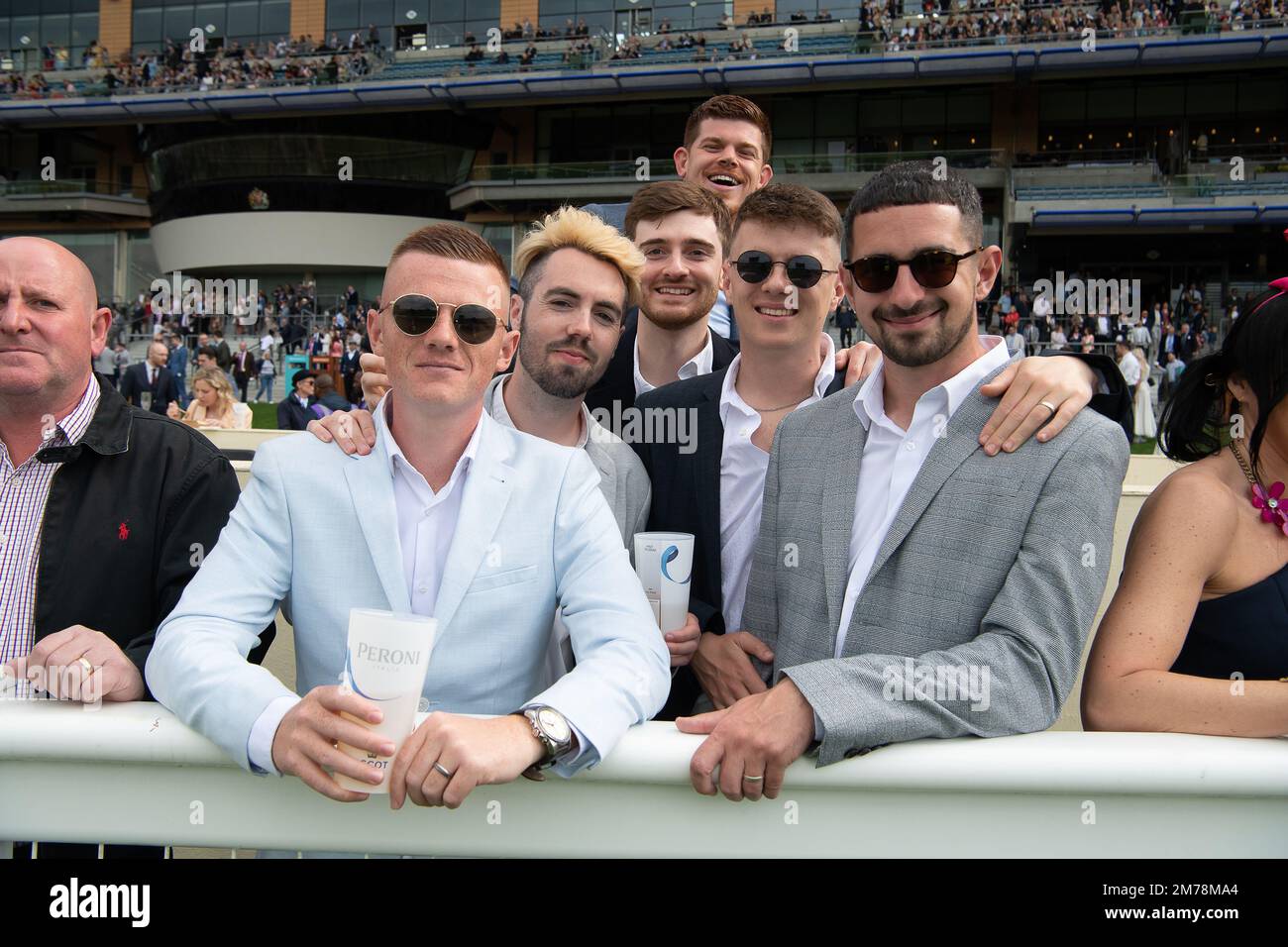Ascot, Berkshire, UK. 7th May, 2022. Racegoers enjoying their day at ...