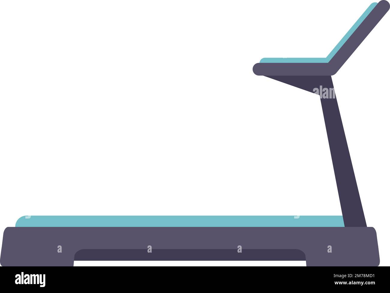 Treadmill icon flat vector. Active fitness. Fit workout isolated Stock ...