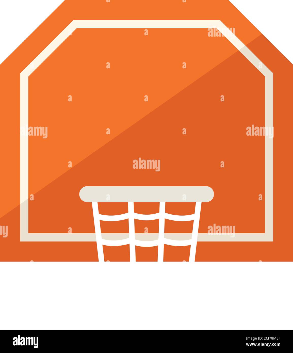 Basketball board icon flat vector. Sport exercise. Workout fit isolated ...