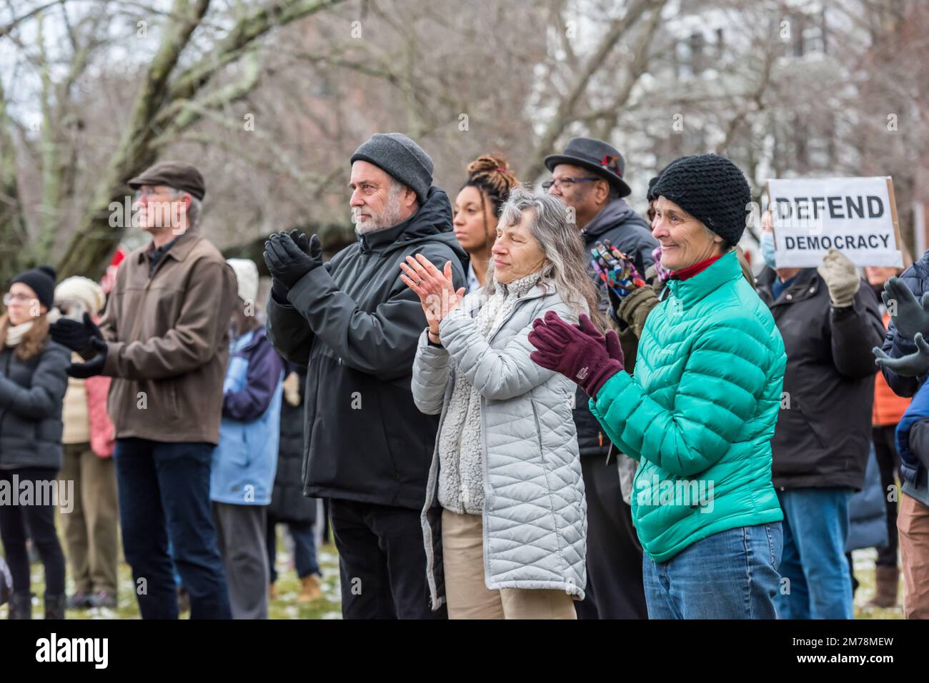 Concord Indivisible organized rally to demand justice after the January ...